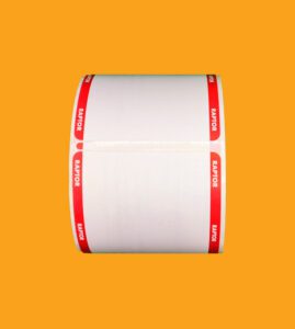 Raptor Visitor Badges RED (Adhesive) Compatible with 450 and 550 Dymo ...