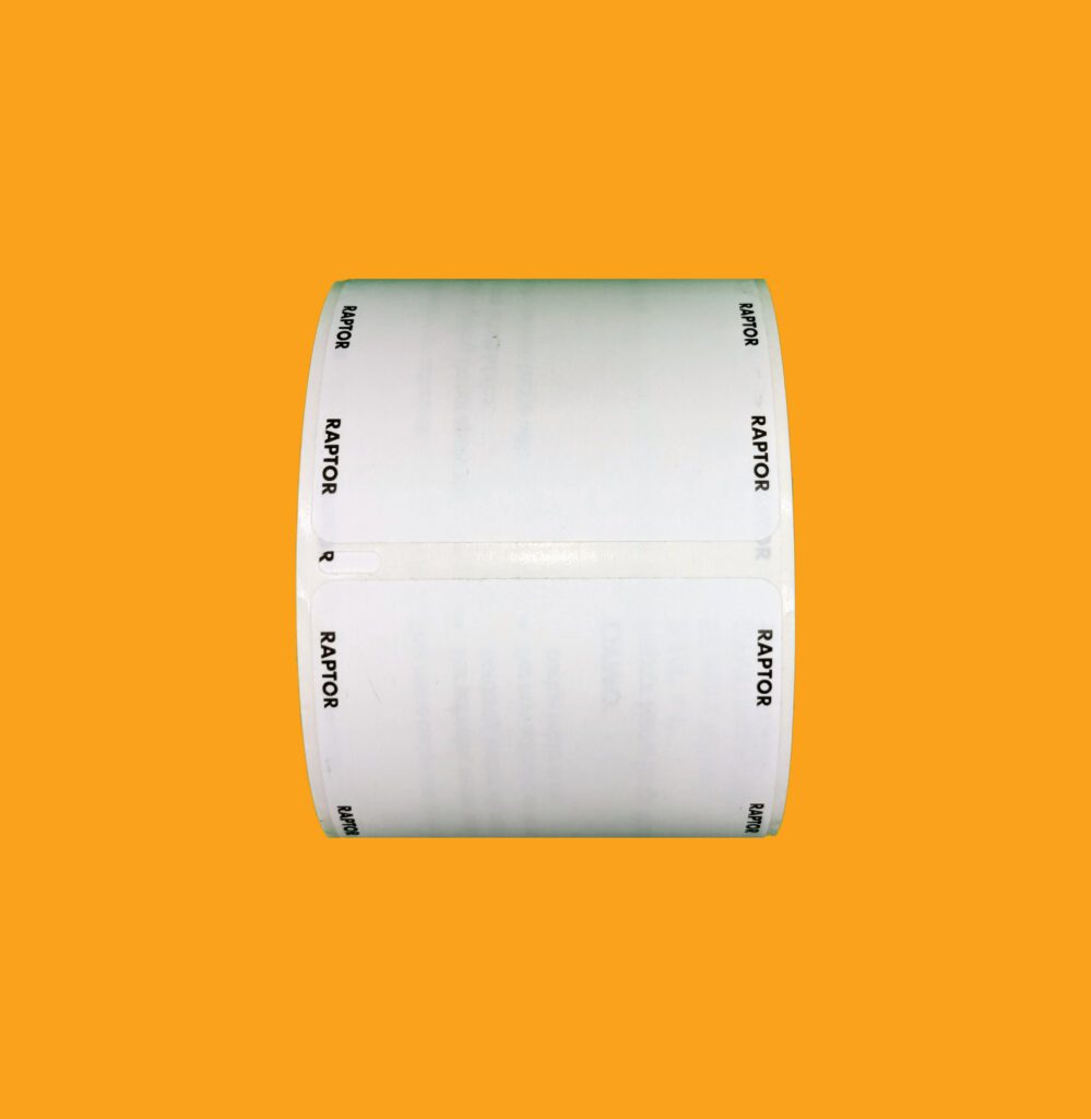 Raptor Visitor Badges WHITE (Adhesive) Compatible with 450 and 550 Dymo ...